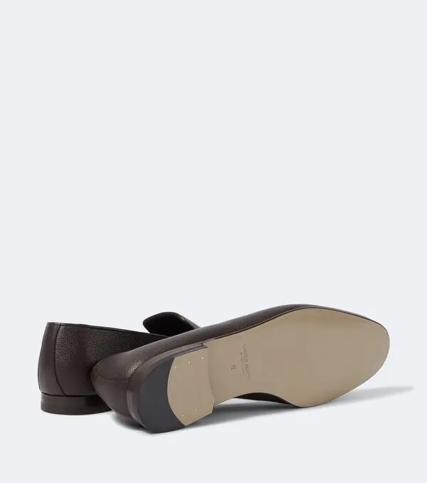 Manolo Blahnik Handmade Leather Loafers - Brown
