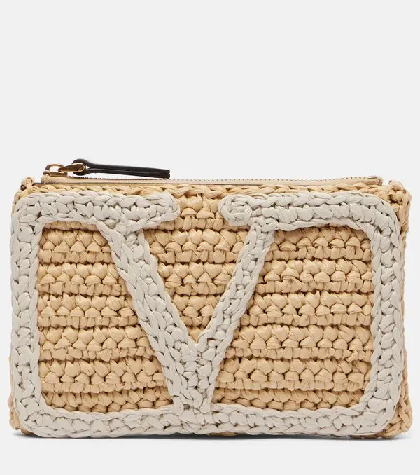 Valentino Garavani Viva Superstar Small Crochet Clutch - Neutrals
