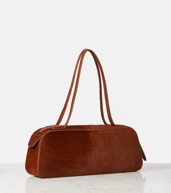 Khaite Simona Calf Hair Shoulder Bag - Brown