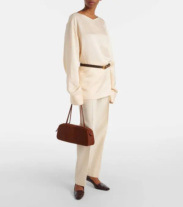 Khaite Simona Calf Hair Shoulder Bag - Brown