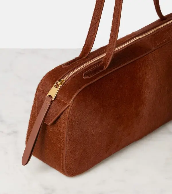 Khaite Simona Calf Hair Shoulder Bag - Brown