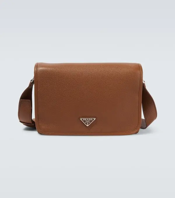 Prada Leather Shoulder Bag - Brown