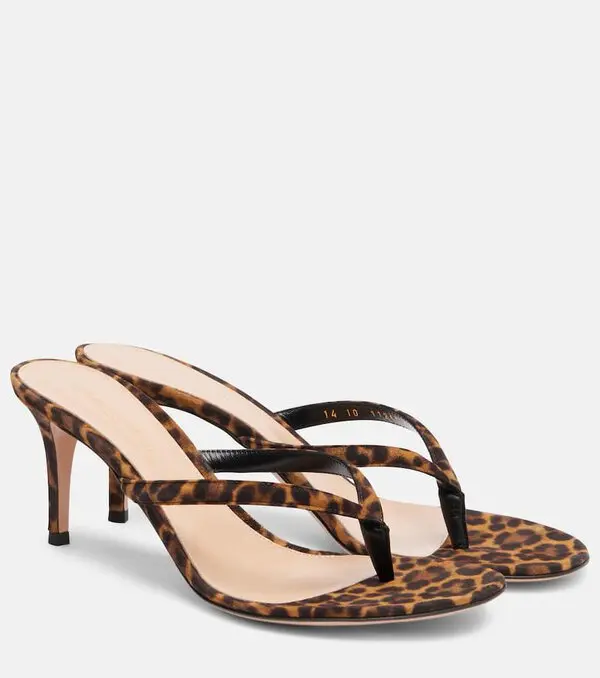 GIANVITO ROSSI Calypso 70 Thong Sandals