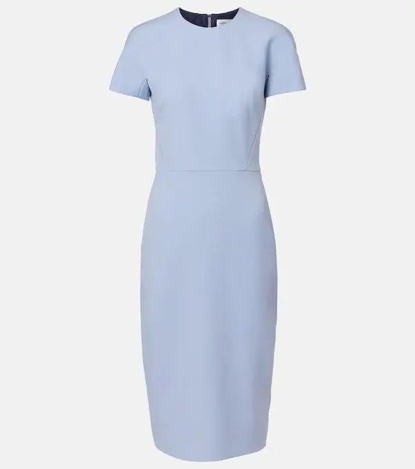 Victoria Beckham Crêpe Minidress - Blue