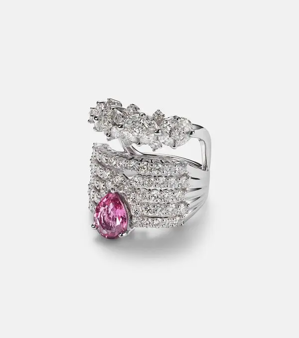 Yeprem Reign Supreme Diamond And Sapphire Ring - Gold