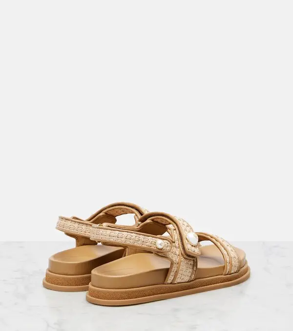 JIMMY CHOO Fayence Leather Sandals