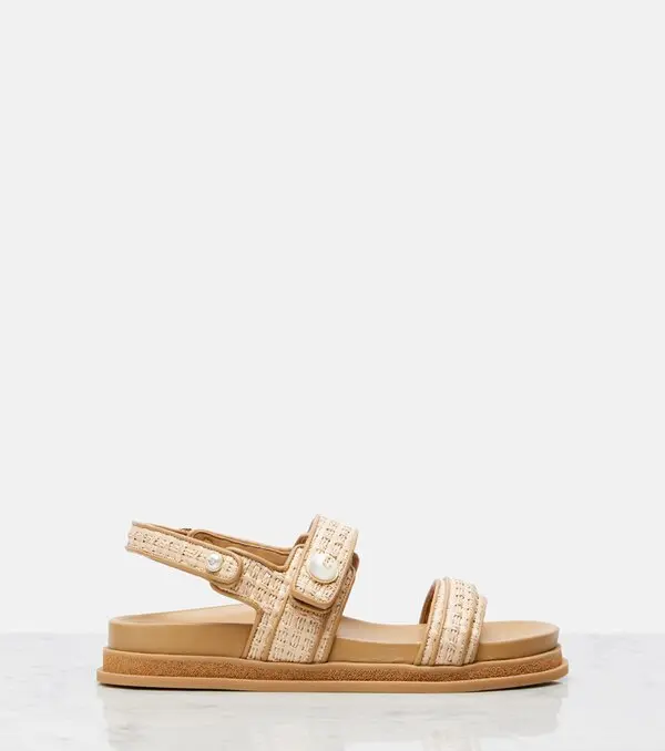 JIMMY CHOO Fayence Leather Sandals