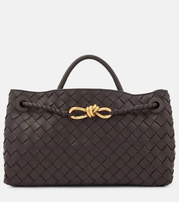 Bottega Veneta East-west Andiamo Leather Tote Bag - Brown