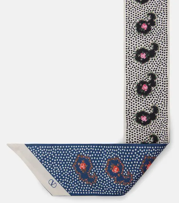 Valentino Garavani Escape Printed Silk Twill Scarf
