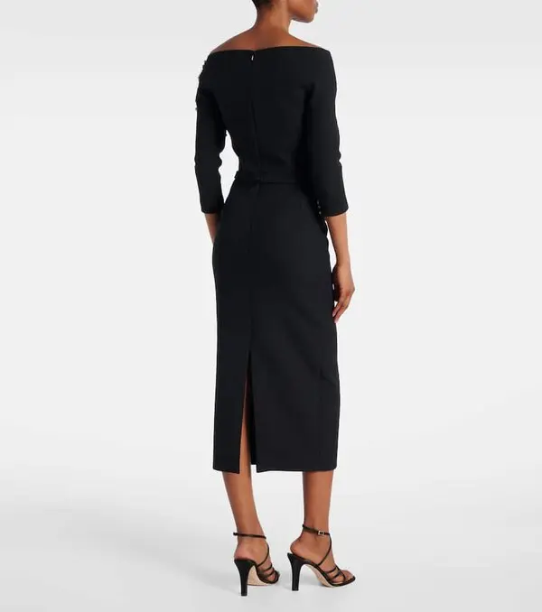 Safiyaa Linda Crystal-embellished Midi Dress