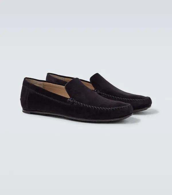 Manolo Blahnik Suede Loafers