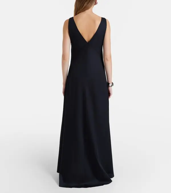 LESET Yoko Cotton Maxi Dress - Black