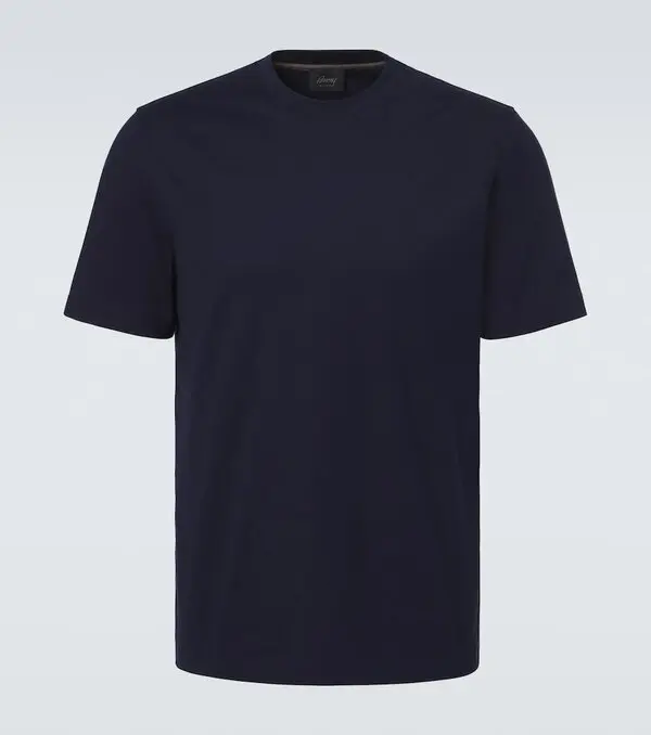 Brioni Cotton Jersey T-shirt - Blue