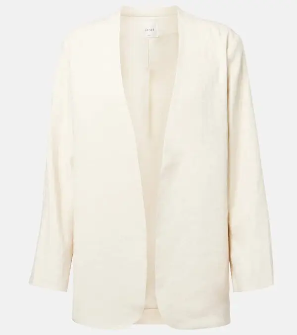 LESET Belle Linen-blend Jacket