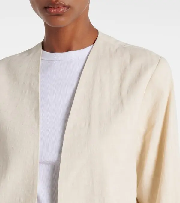 LESET Belle Linen-blend Jacket