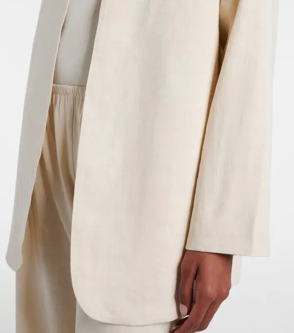 LESET Belle Linen-blend Jacket