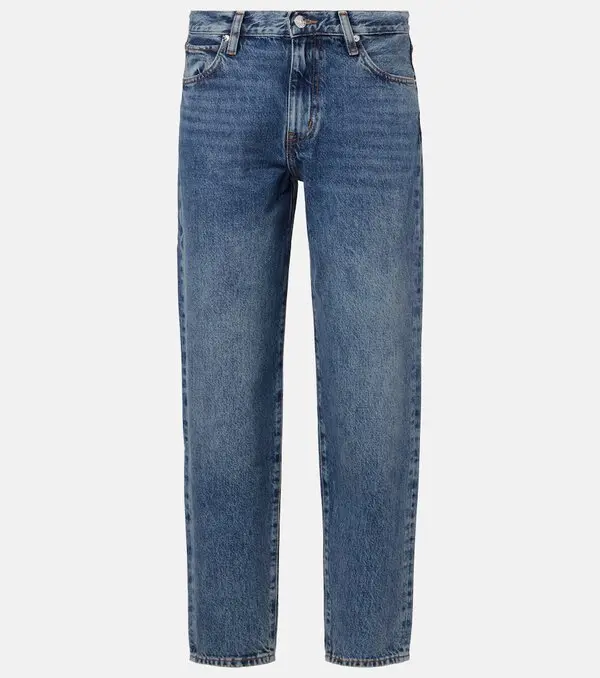 FRAME Candle Mid-rise Barrel-leg Jeans - Blue