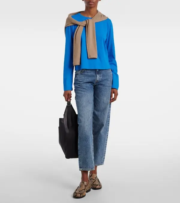 FRAME Candle Mid-rise Barrel-leg Jeans