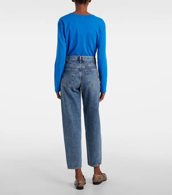 FRAME Candle Mid-rise Barrel-leg Jeans