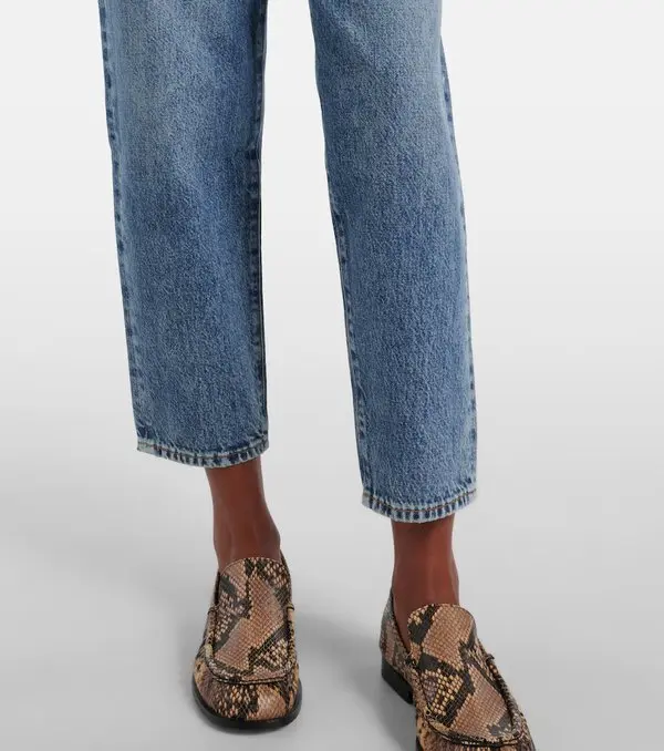 FRAME Candle Mid-rise Barrel-leg Jeans