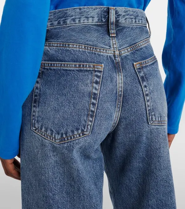 FRAME Candle Mid-rise Barrel-leg Jeans