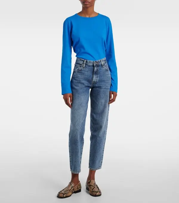 FRAME Candle Mid-rise Barrel-leg Jeans