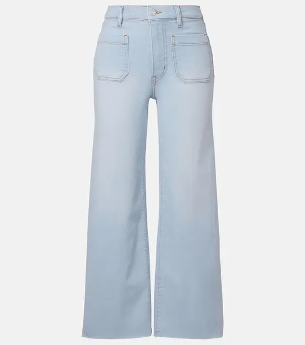 FRAME Anchor High-rise Wide-leg Jeans