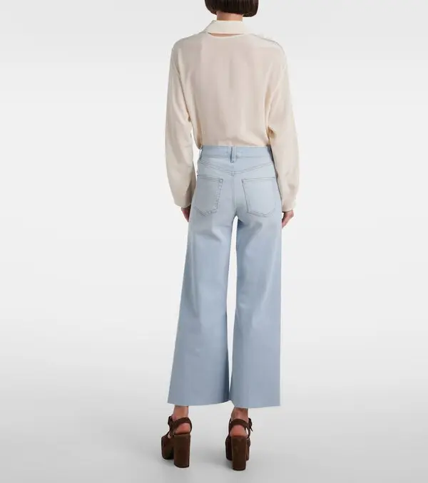 FRAME Anchor High-rise Wide-leg Jeans