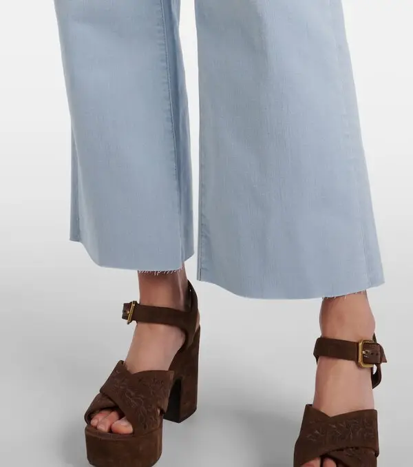 FRAME Anchor High-rise Wide-leg Jeans