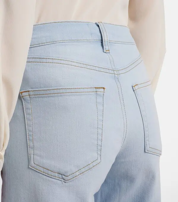 FRAME Anchor High-rise Wide-leg Jeans