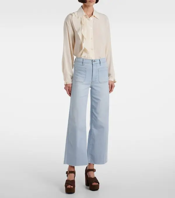 FRAME Anchor High-rise Wide-leg Jeans