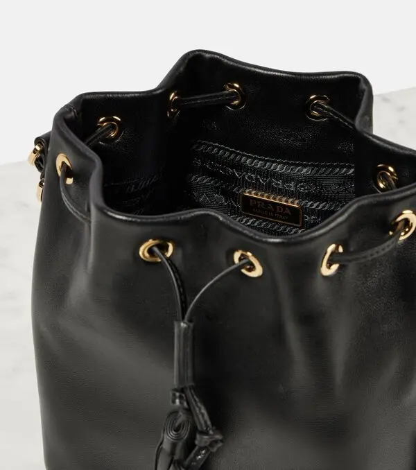 Prada Leather Bucket Bag