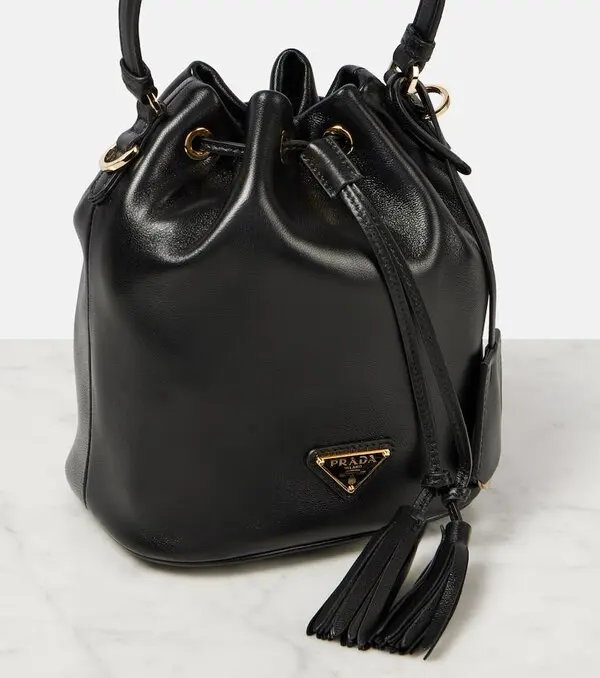 Prada Leather Bucket Bag