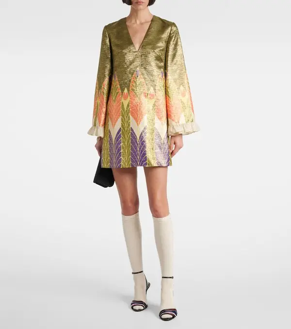 Valentino Garavani Escape Printed Silk-blend Minidress