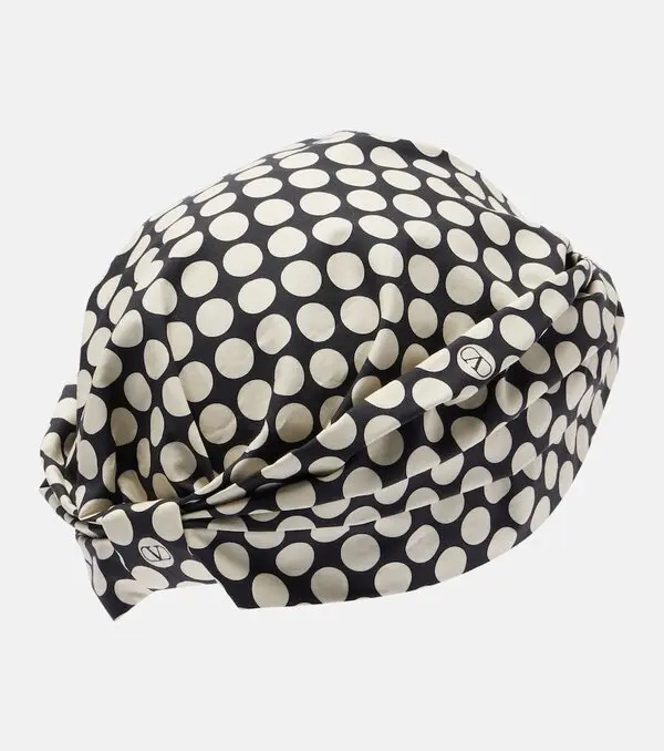 Valentino Garavani Escape Plus De Pois Cotton Head Wrap