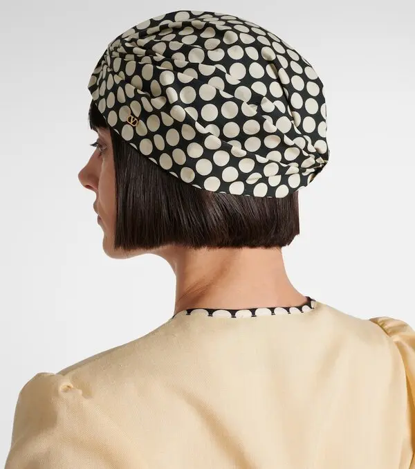 Valentino Garavani Escape Plus De Pois Cotton Head Wrap