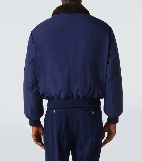 Brunello Cucinelli Shearling-trimmed Bomber Jacket