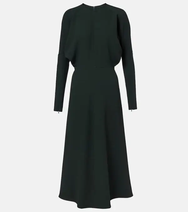 Victoria Beckham Cady Midi Dress - Green - 20% Off | Editorialist