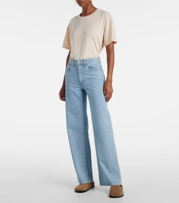 SLVRLAKE Grace High-rise Wide-leg Jeans - Blue