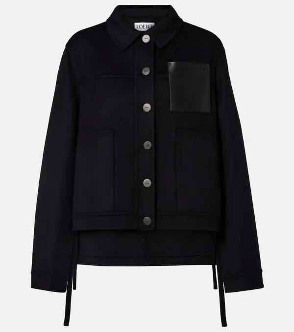 Loewe Wool And Cashmere Jacket - Black