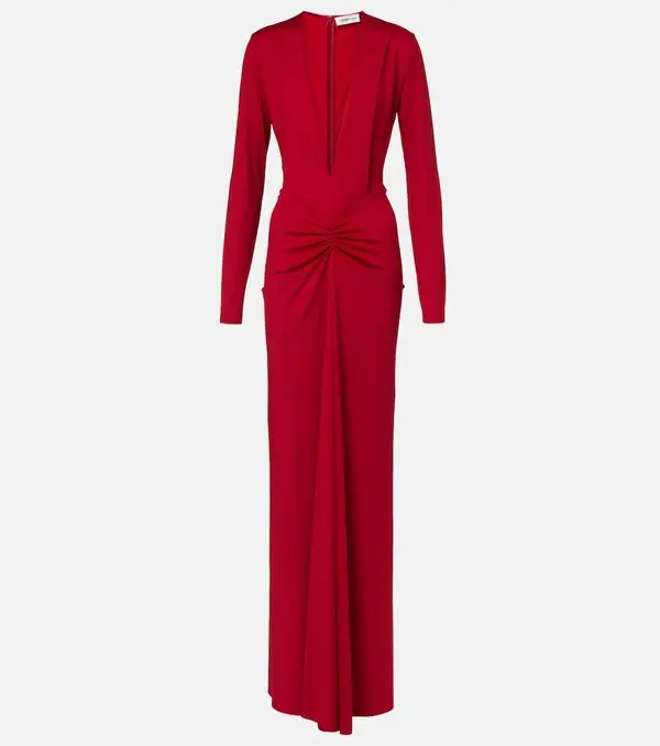 Victoria Beckham Gathered Gown - Red