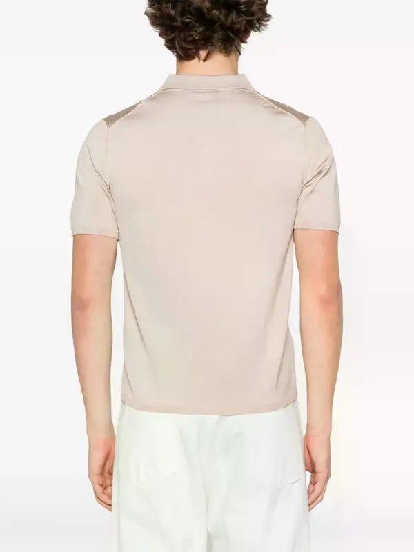 Sandro Short-sleeve Knitted Polo Shirt - Neutrals