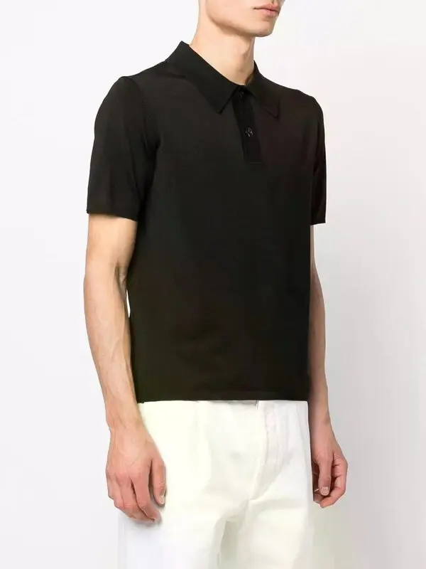 Sandro Short-sleeve Knitted Polo Shirt - Black