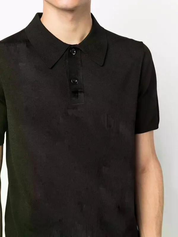 Sandro Short-sleeve Knitted Polo Shirt - Black
