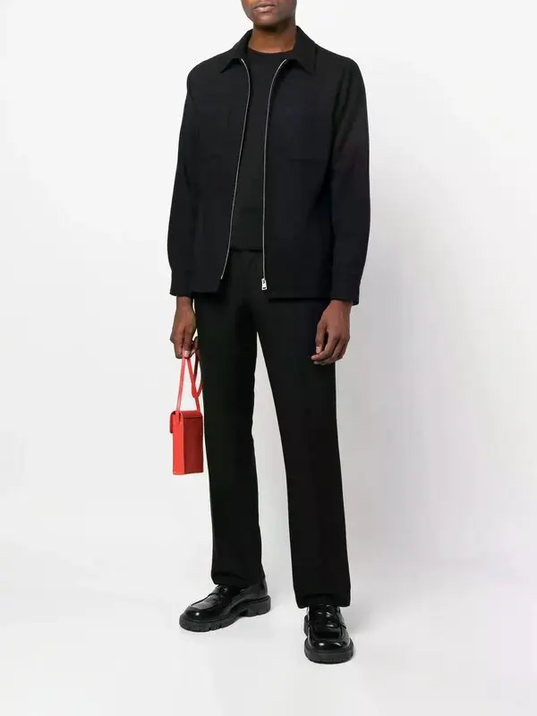 Sandro Certified Linen Mock Neck T-shirt