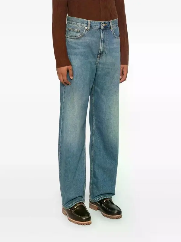 Sandro Baggy Jeans In Faded Denim