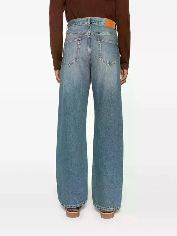Sandro Baggy Jeans In Faded Denim