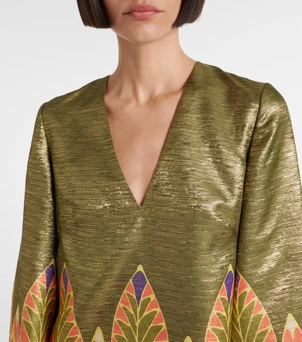 Valentino Garavani Escape Printed Silk-blend Minidress
