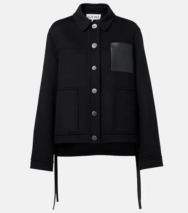 Loewe Wool And Cashmere Jacket - Black