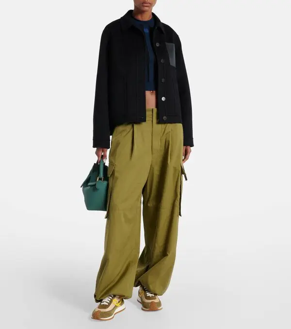 Loewe Wool And Cashmere Jacket - Black